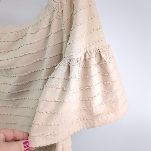 SEED HERITAGE Off Shoulder Gypsy Top Size S - Charlie Anne Australia