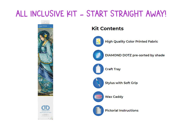 DIAMOND DOTZ® Dragon Princess 67x85cm - Charlie Anne Australia